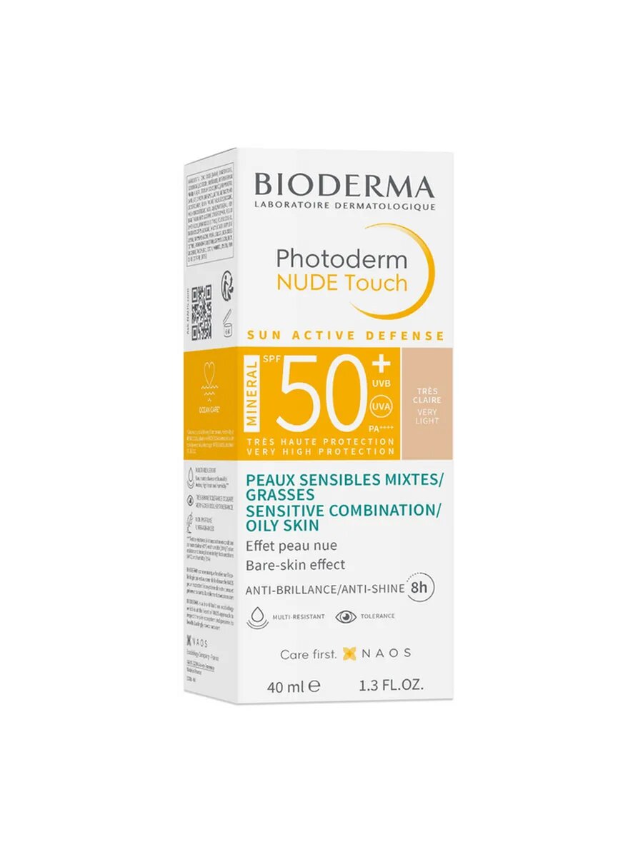 BIODERMA Photoderm NUDE Touch MINERAL SPF 50+ tres cl 40 мл
