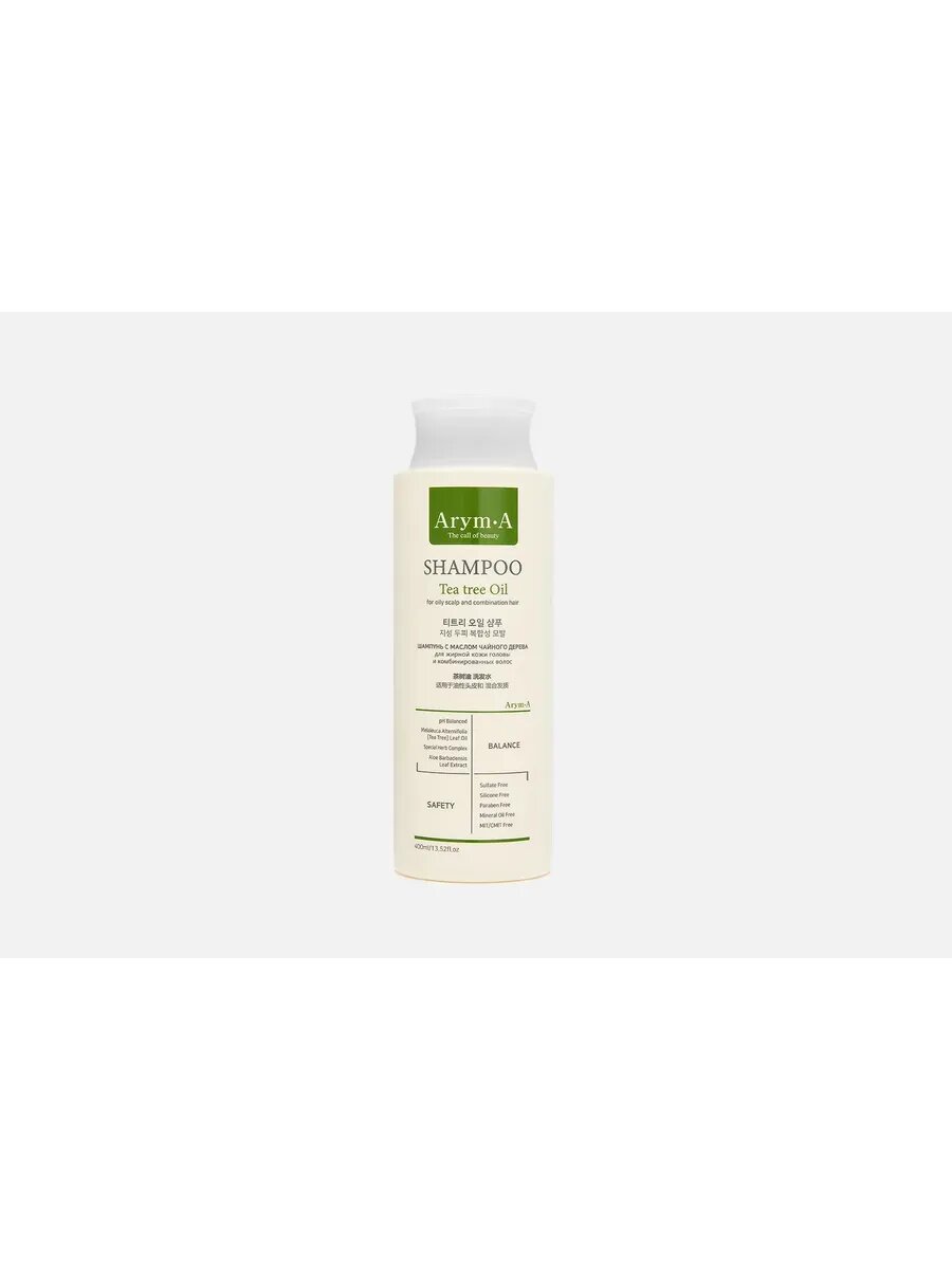 ARYMA Tea tree Шампунь для волос 400мл