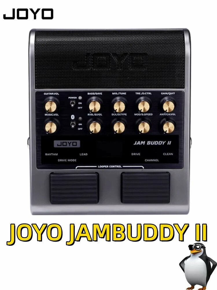 JOYO Jam Buddy 2-го поколения портативный тренировочный набор для электрогитары, гитары, драм-машины, записи через Bluetooth.