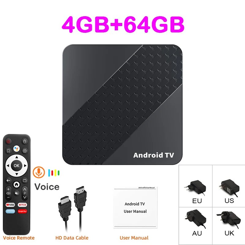 UOSU Smart TV Box Android 16 128/256 ГБ