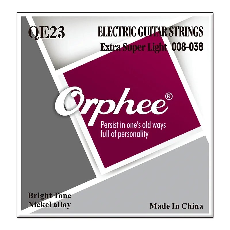 Струны для электрогитары Orphee QE23 Extra Super Light 008-038