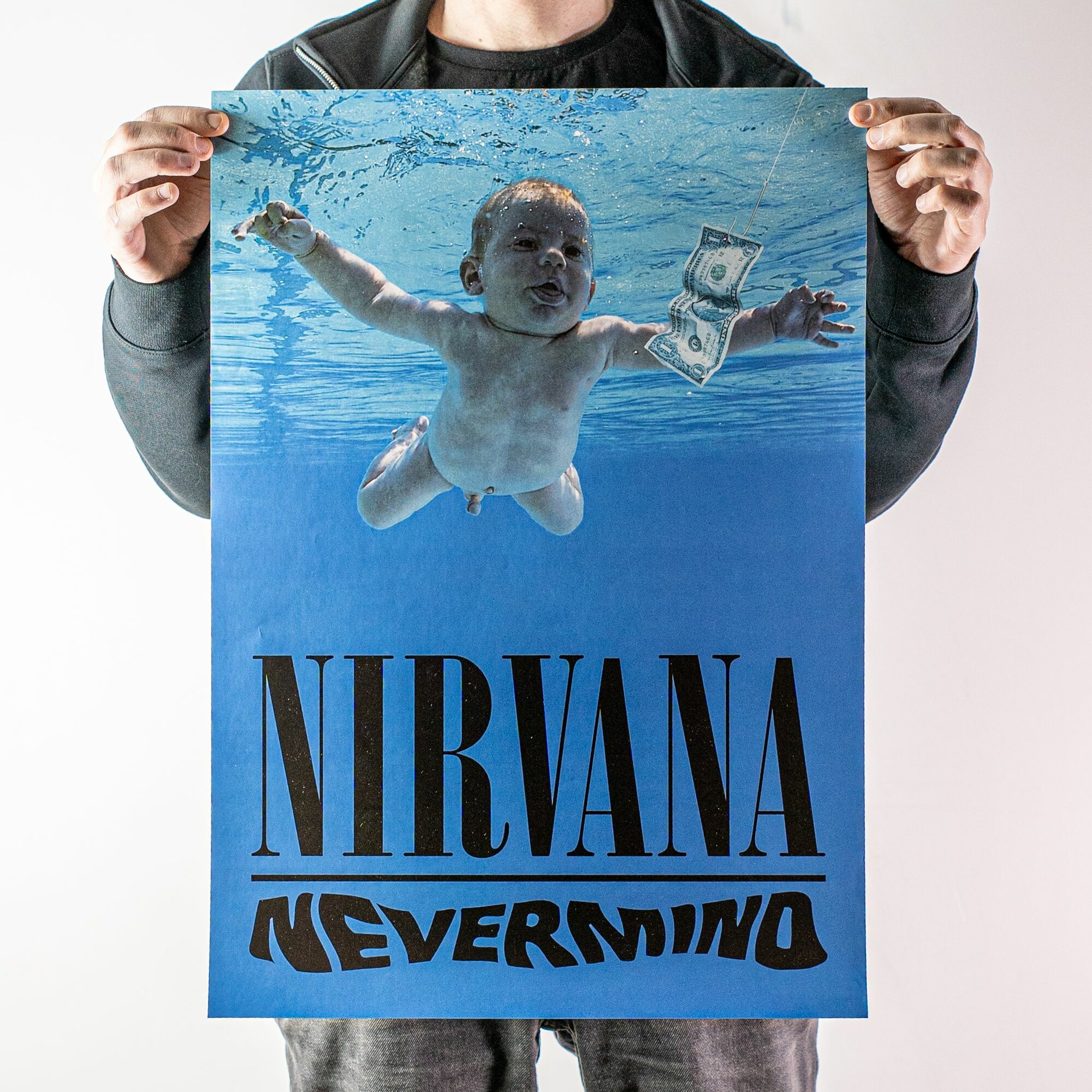 NIRVANA. Постер 42 х 60 см. Мелованная бумага, офсетная печать. Плотность бумаги 130 г/м2 (как обложка компакт-диска). Поставляется в прочном картонном тубусе