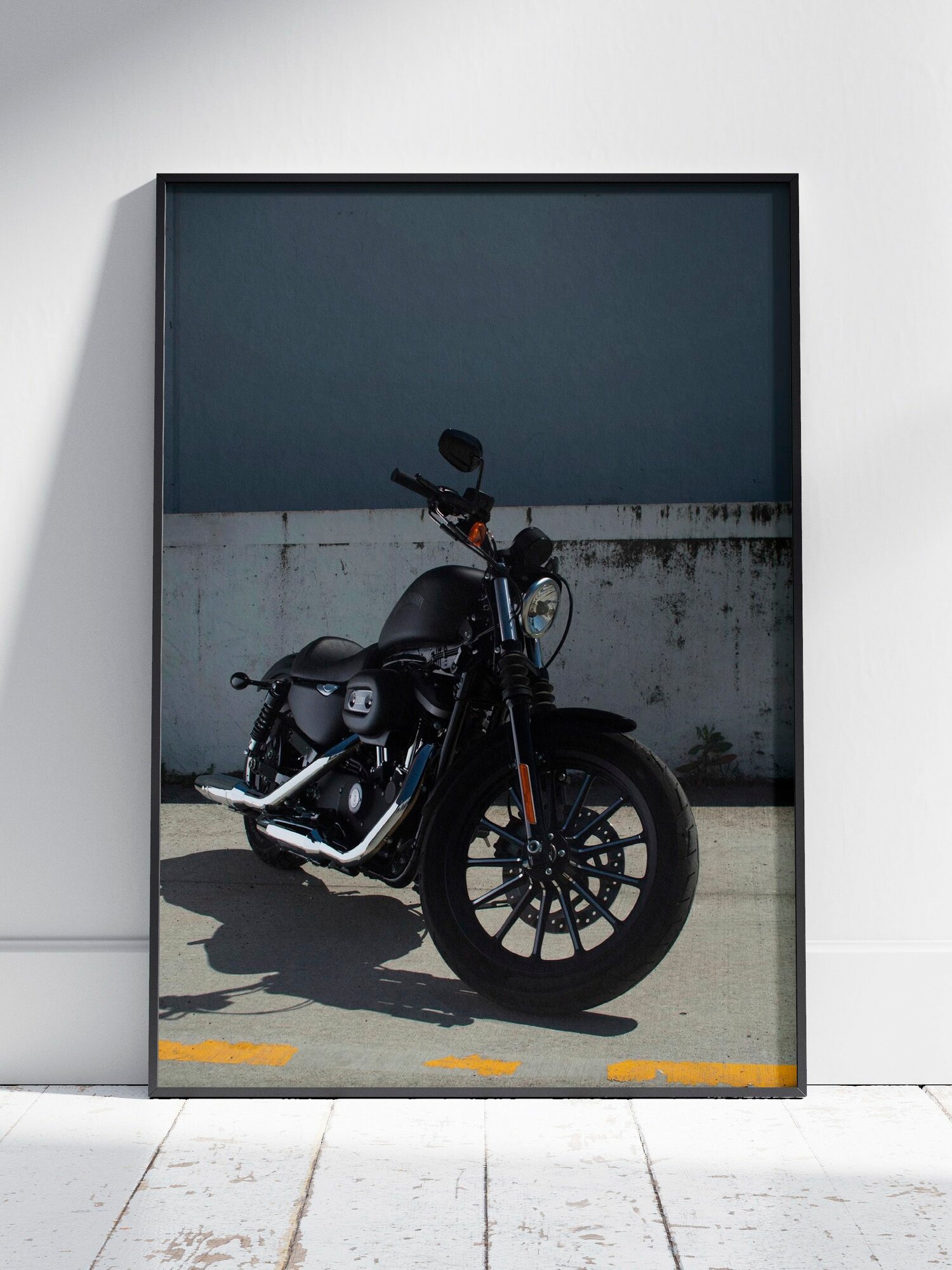 Плакат на стену для интерьера Авто и Мото (Харлей Дэвидсон Айрон 883 XL883N - Harley Davidson Iron 883 XL883N) A4 (21x30 см)