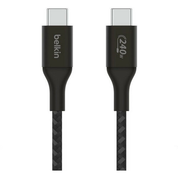 Кабель Belkin Boost Charge Braided USB-C - USB-C 2м 240W (CAB015BT2MBK) черный