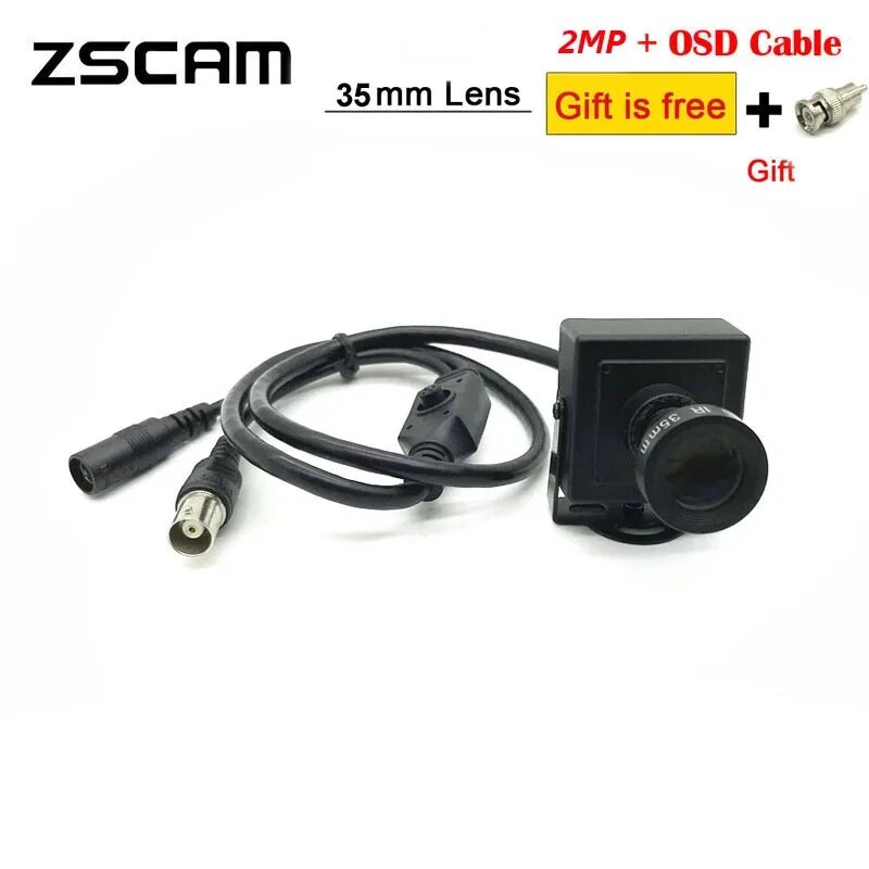 ZSCAM 720p автомобильная камера, 35mm Lens, NTSC