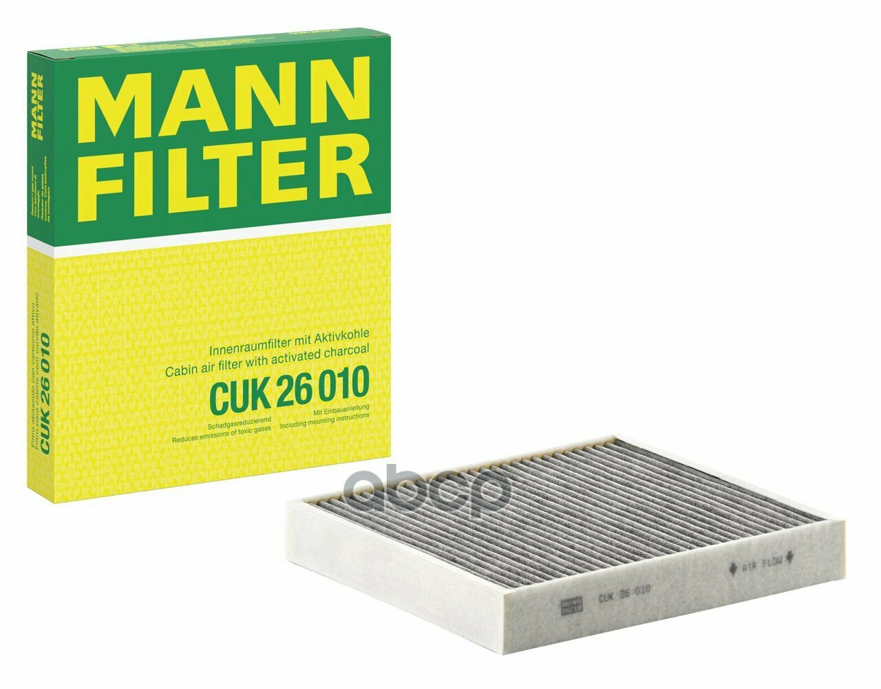 Фильтр салона угольный VAG MANN-FILTER арт. CUK26010