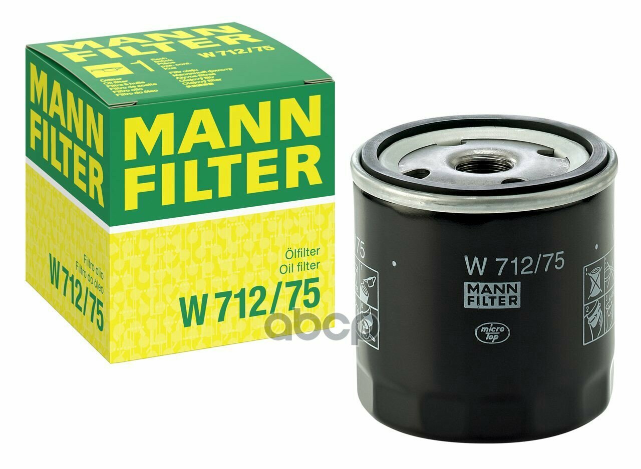 Масляный фильтр MANN-FILTER арт. W71275