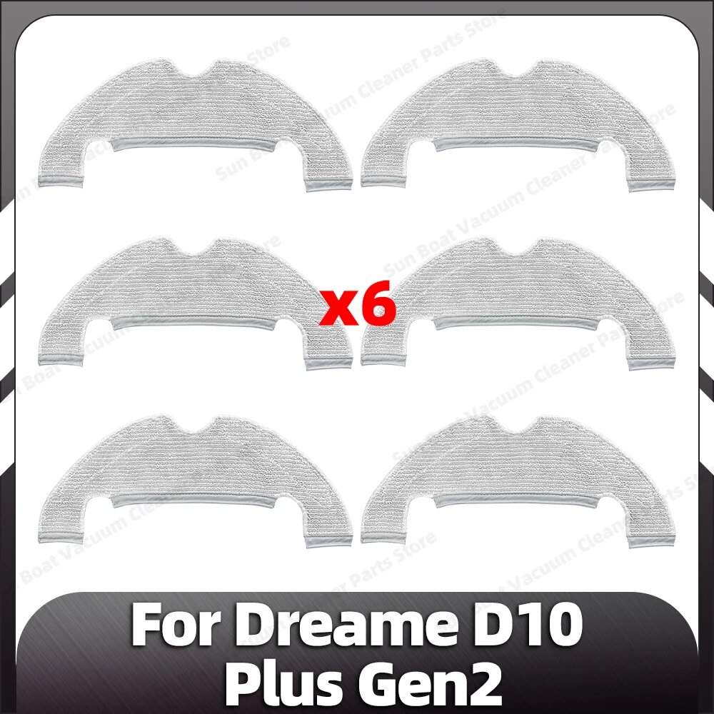 6x Щетки для Dreame D10 Plus Gen2, Серый, SET M