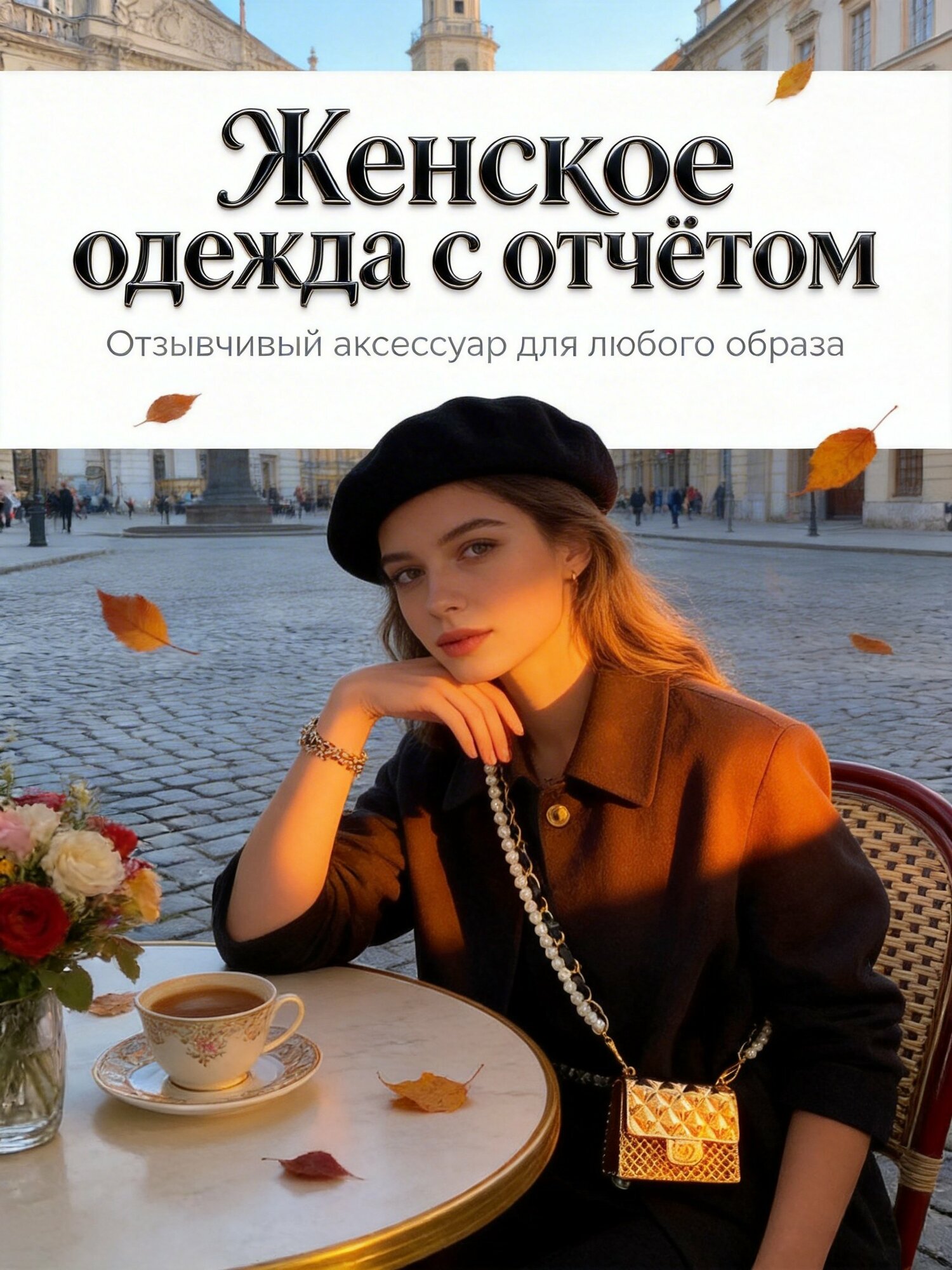 Сотуар из искусственного жемчуга с отстегивающейся мини сумкой, длинная цепь и кожаный шнурок для ношения на тело и одежду