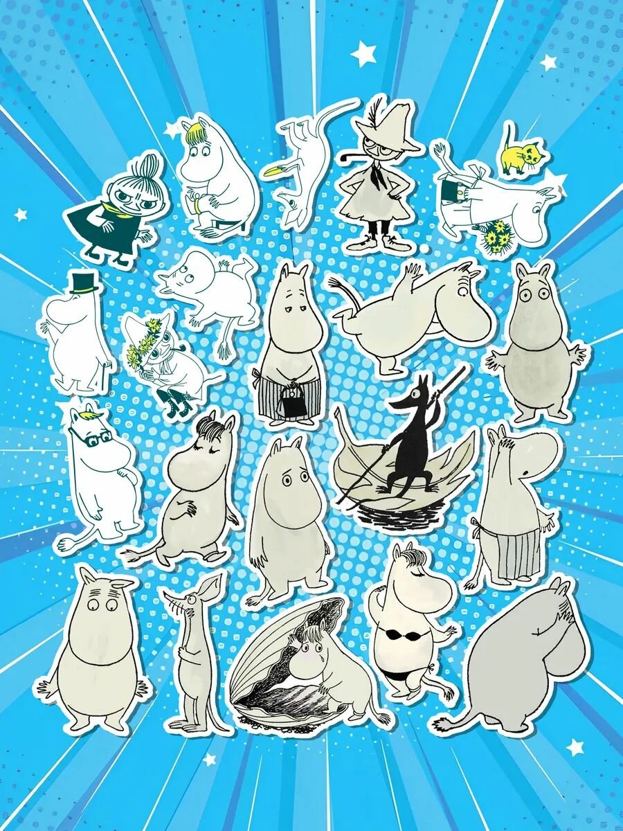 Наклейки Moomins — фото 1