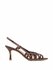 Туфли The Seller Metallic cage-style pumps, размер 38, коричневый