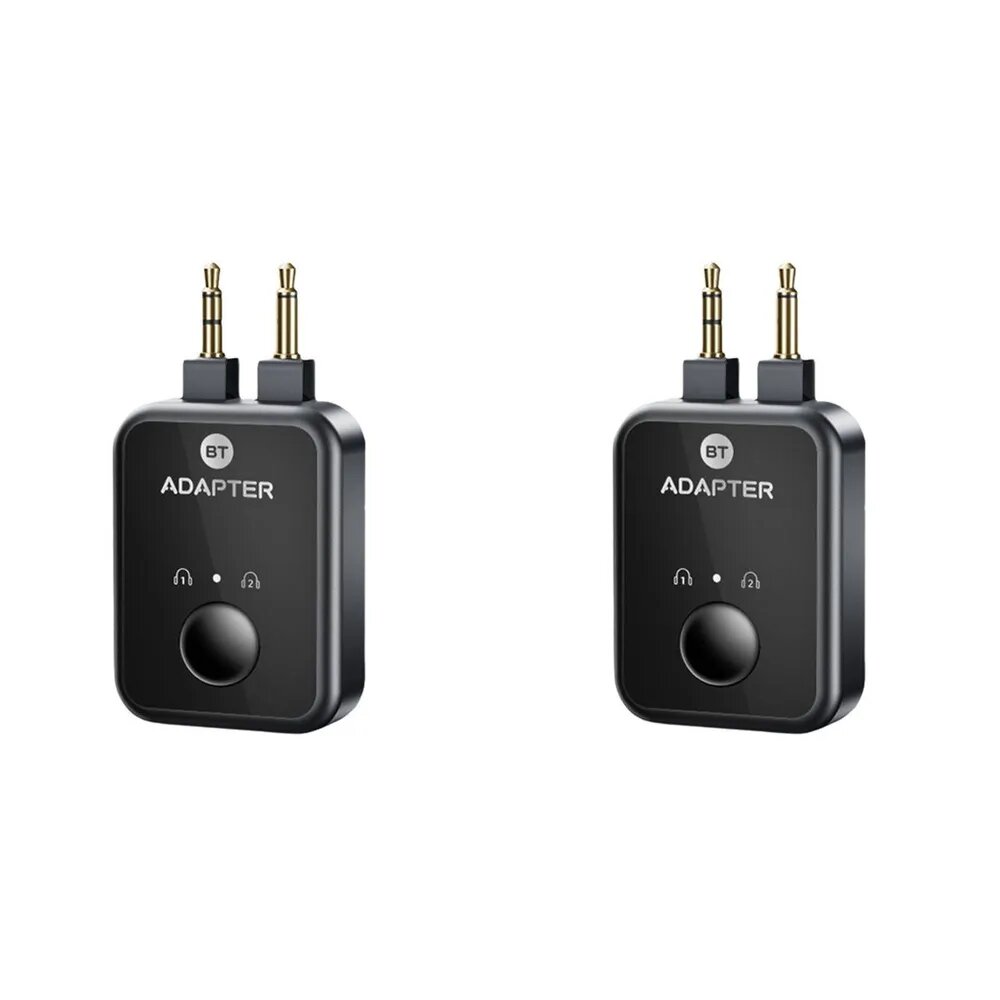 2X Новые Bluetooth-адаптеры два в одном : 5,3-дюймовые беспроводные наушники с разъемом для подключения к самолету и аудиоразъемом 3,5 мм AUX.