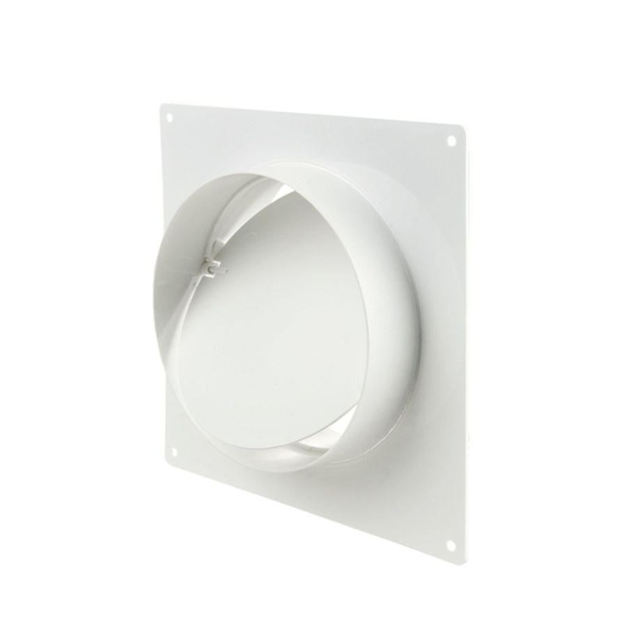 Соединитель Наш Вент 2521, d=125 мм, с обратным клапаном и пластиной