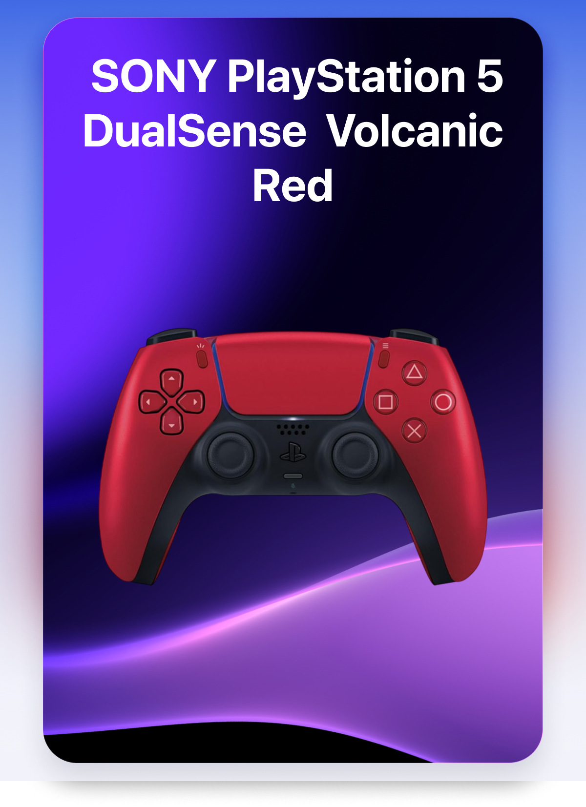 Геймпад Sony DualSense для PS5, беспроводной / Вулканический Красный / (Volcanic Red, Deep Earth Collection).