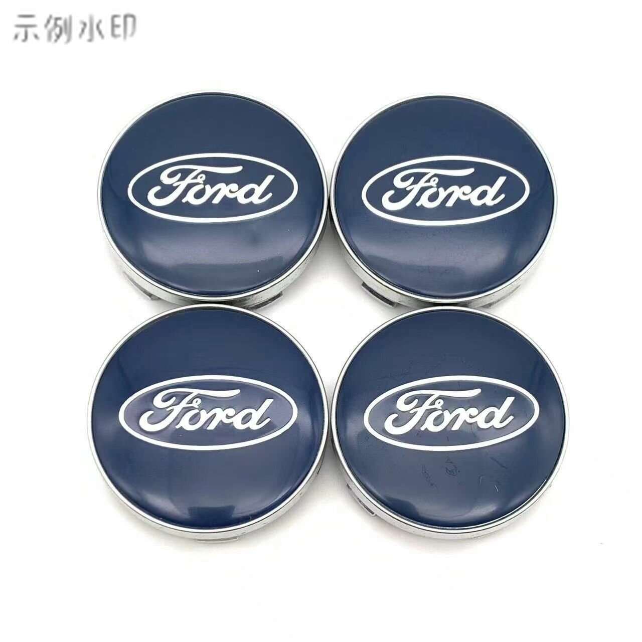 Колпачки на литые диски Ford — заглушки 60/56/10 мм, комплект 4 шт, защита ступицы и декоративный элемент, по фото