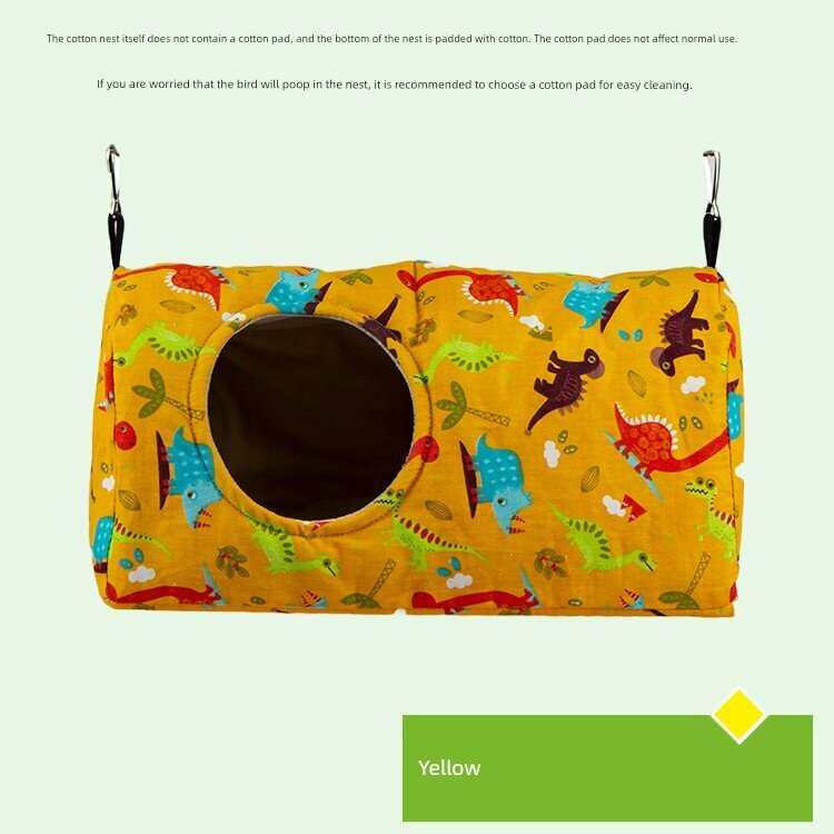 Утепленное и утолщенное гнездо-цилиндр для попугаев на осень и зиму: домик-гнездо для сна для неразлучников, волнистых