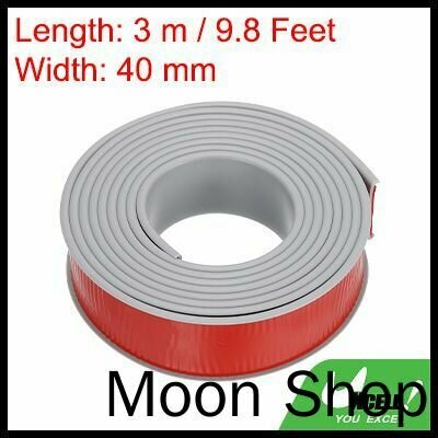 Кромочная лента U-образная для мебели 3 м — самоклеящаяся защитная кромка 40 мм серая для столов шкафов стульев и др.