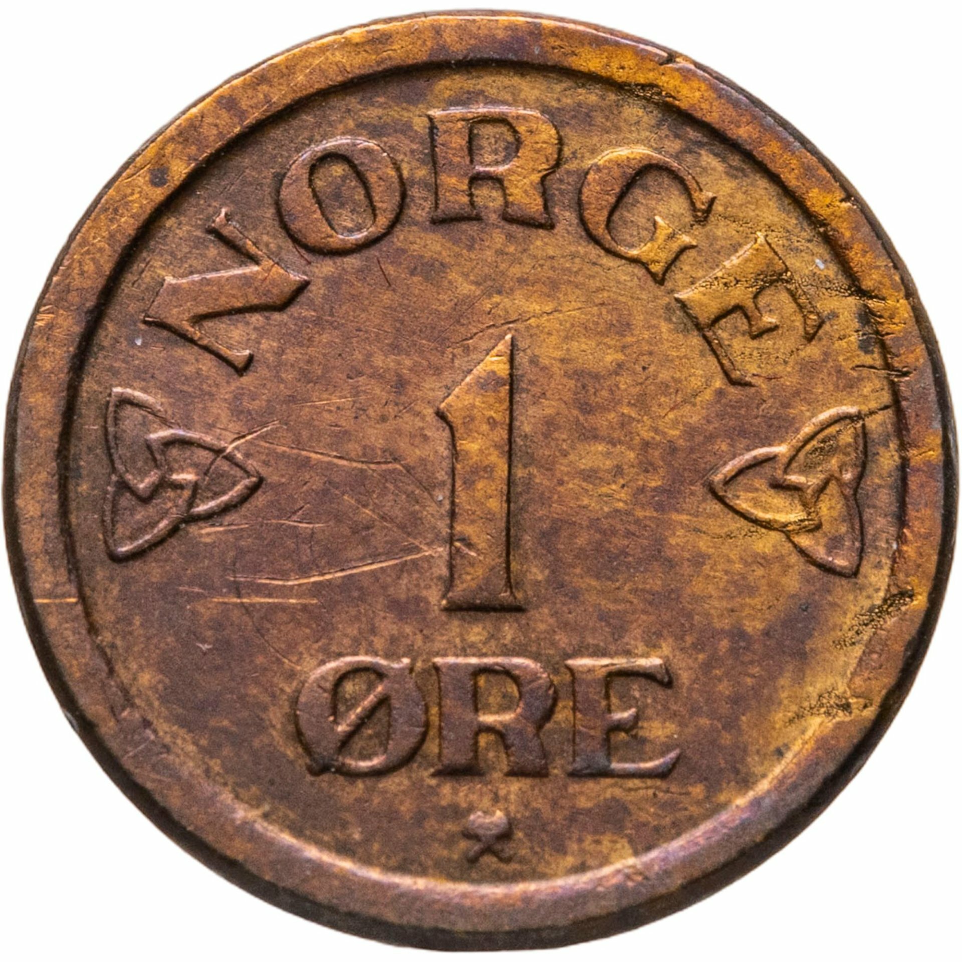 Норвегия 1 эре (ore) 1957