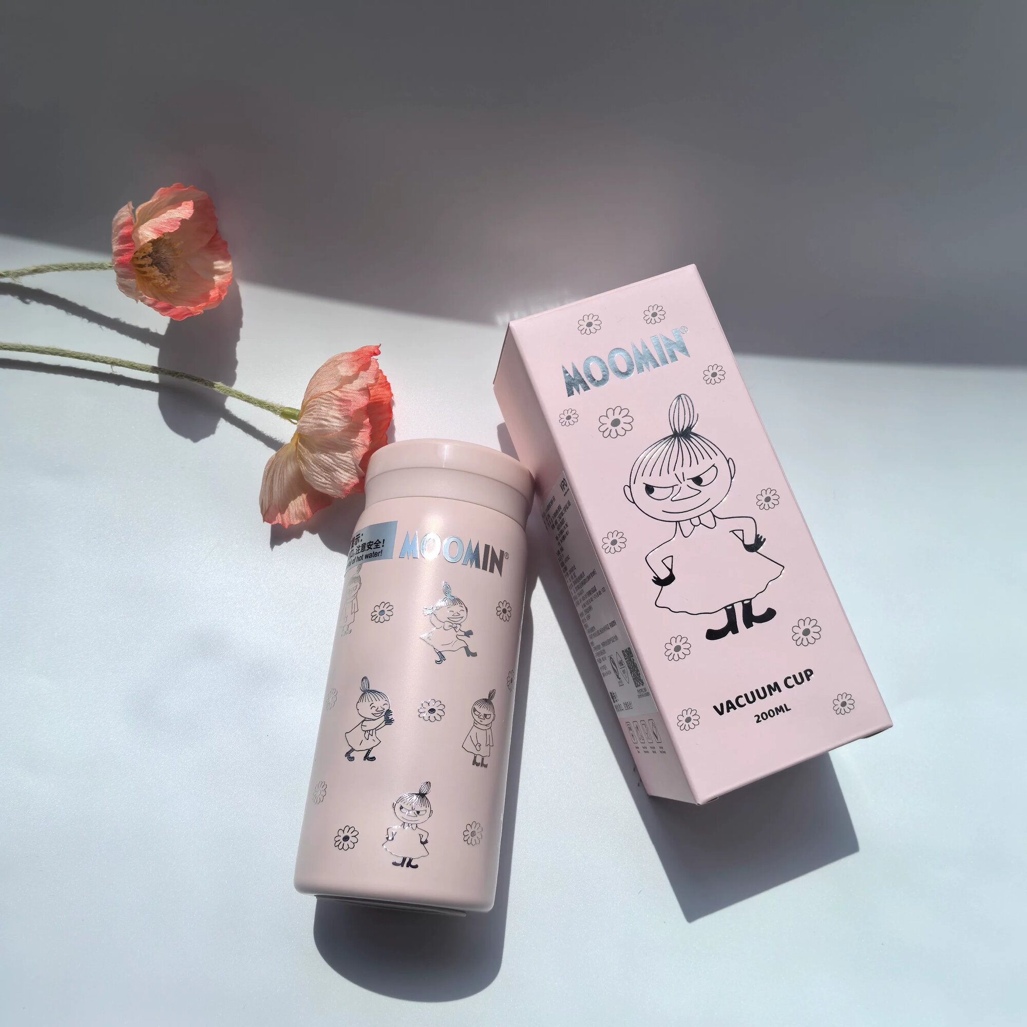 Moomin Ame свежая карманный стакан 200 мл нержавеющая стальная термос-чашка