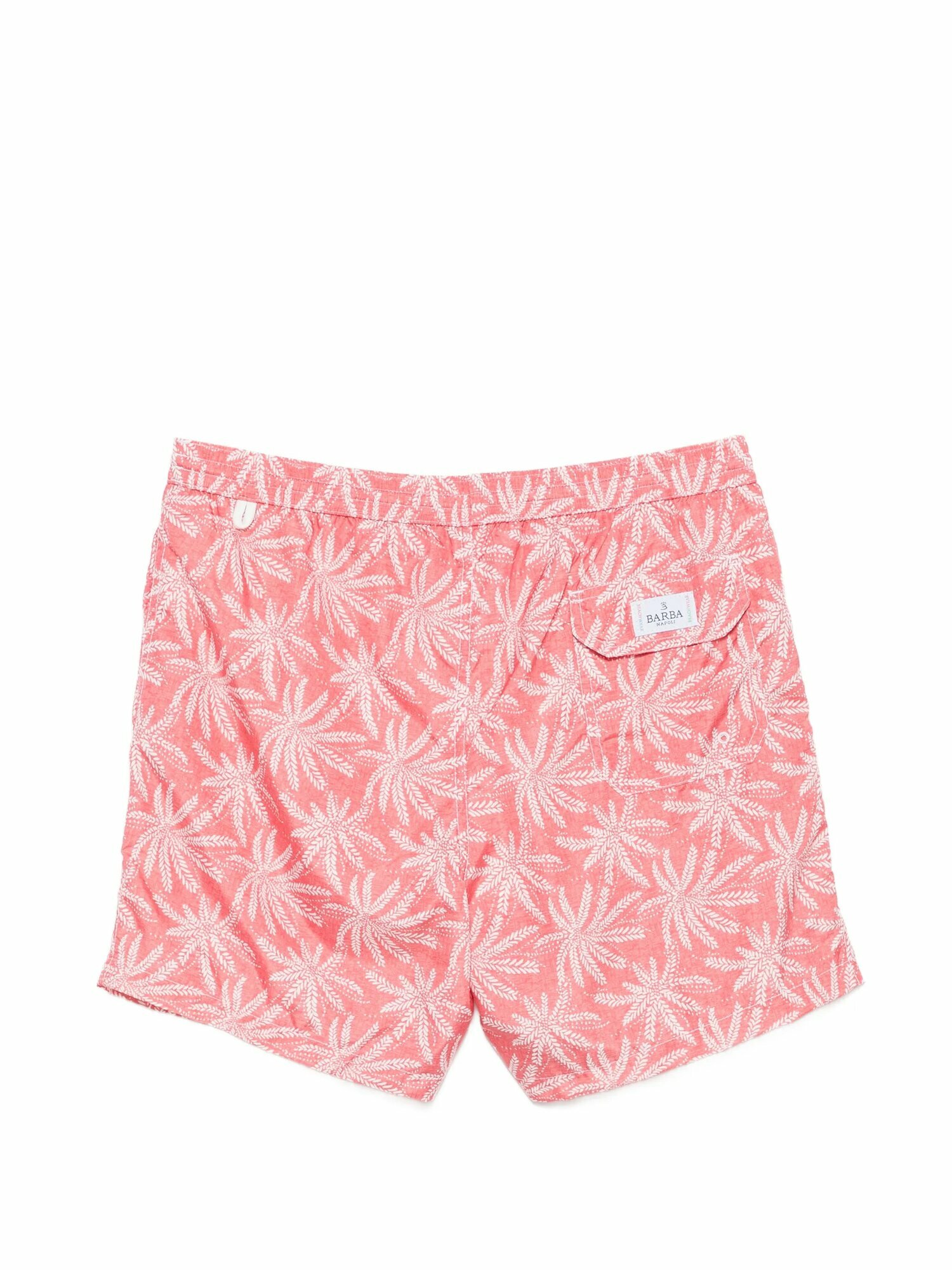Шорты для плавания Barba Palm-tree-print drawstring swim shorts, размер XL, orange — фото 1