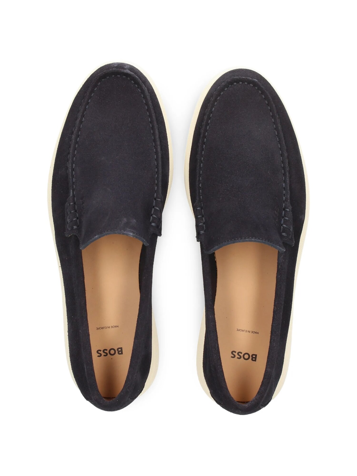 Лоферы BOSS Suede slip-on loafers, размер 41 — фото 1