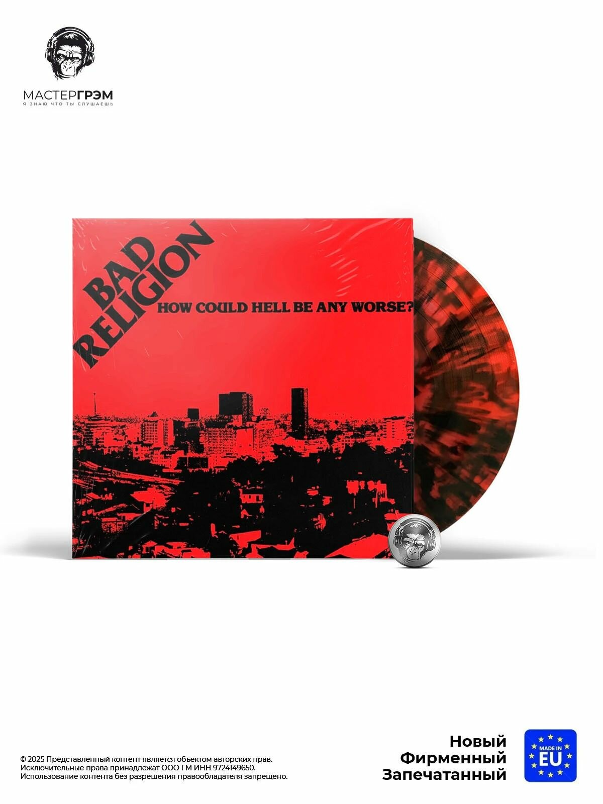 Виниловая пластинка Bad Religion - How Could Hell Be Any Worse? (LP, Красный винил в черный горошек) 2022
