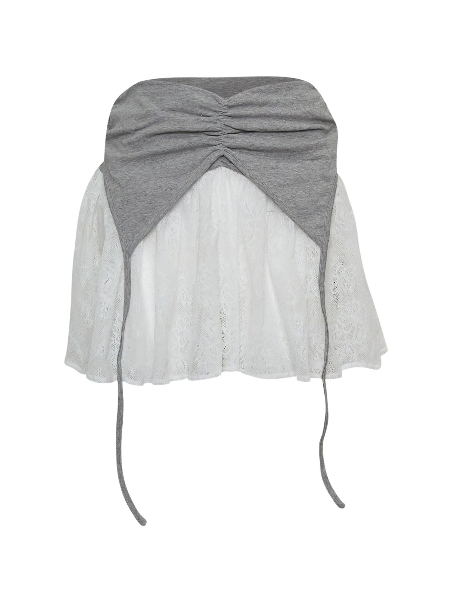 Юбка Logo-detail lace mini skirt