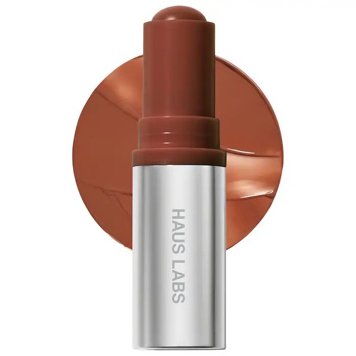 Бальзам-стик Haus Labs by Lady Gaga Color Fuse, увлажняющий, для губ и щек оттенок Glassy Cinnamon