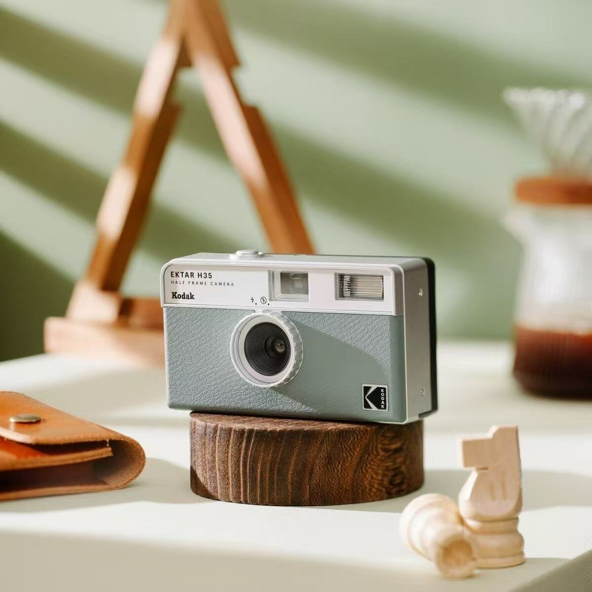 Фотоаппарат Kodak H35N, многоразовый, пленочный, студийный, зелёный Ektar, 35мм