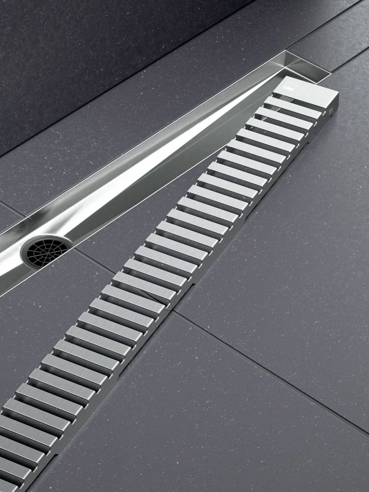Душевой лоток TIMO Drain System 700 мм DS230107/00 Chrome, линейный трап из нержавеющей стали, сухой и мокрый затвор, хром
