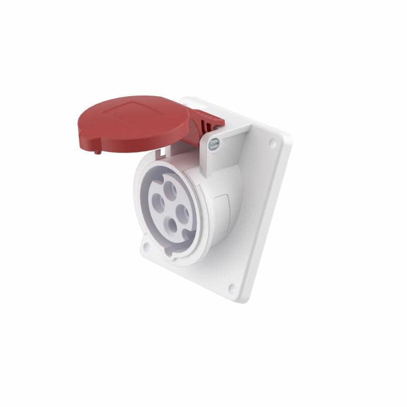 Розетка СП 16А 400В 4п 3P+E IP44 с наклоном DKC DIS4131666