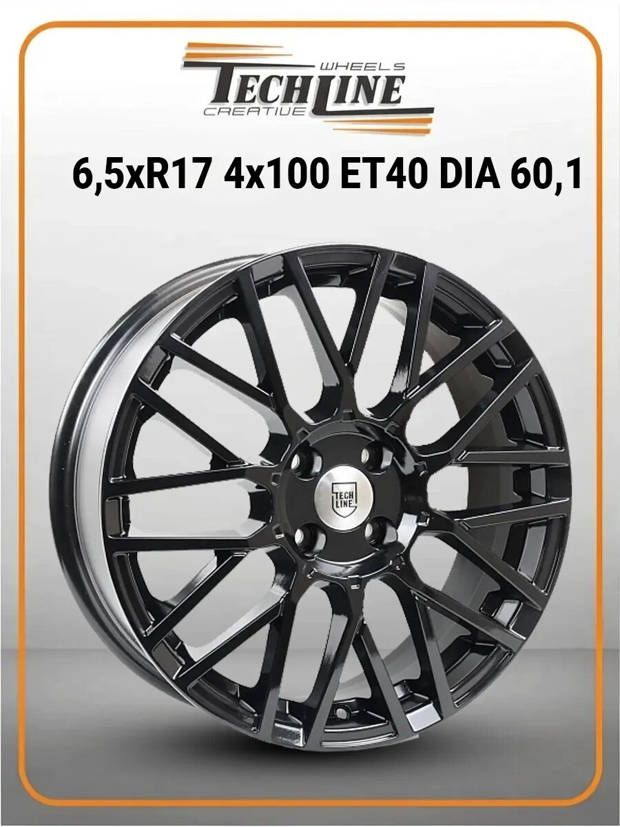 Диск автомобильный Tech Line TL739 6,5x17 4x100 ET40 60,1 BL