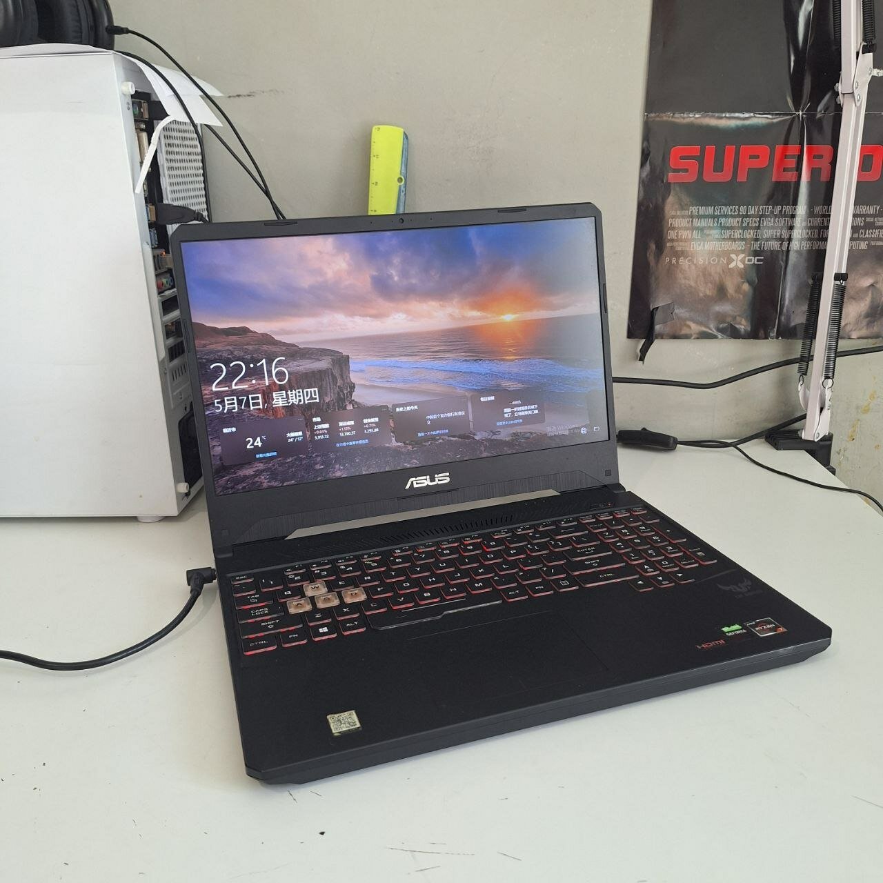 Игровой ноутбук 15,6" ASUS TUF Gaming Ryzen 7 3750H, RTX 2060 6gb, SSD 512gb, 8gb ddr4, 120hz