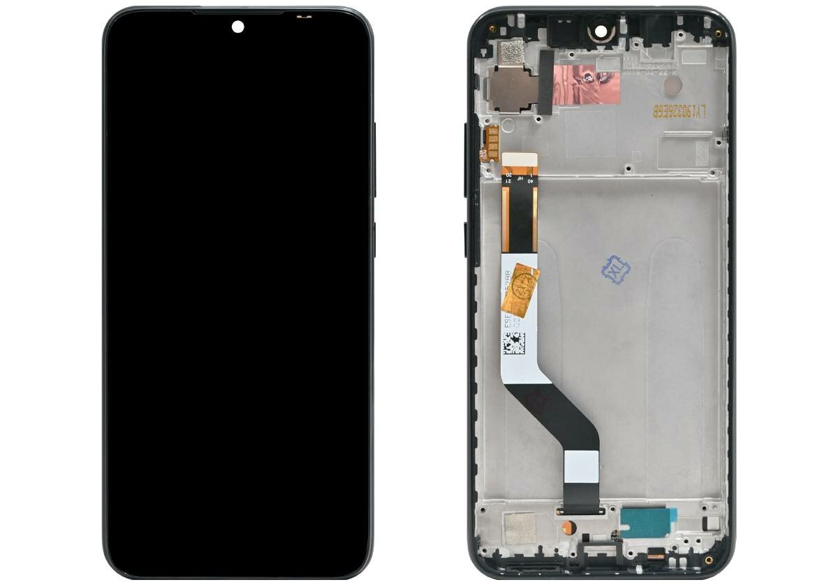 Дисплей для Xiaomi Redmi Note 7 (M1901F7G) в рамке (черный)