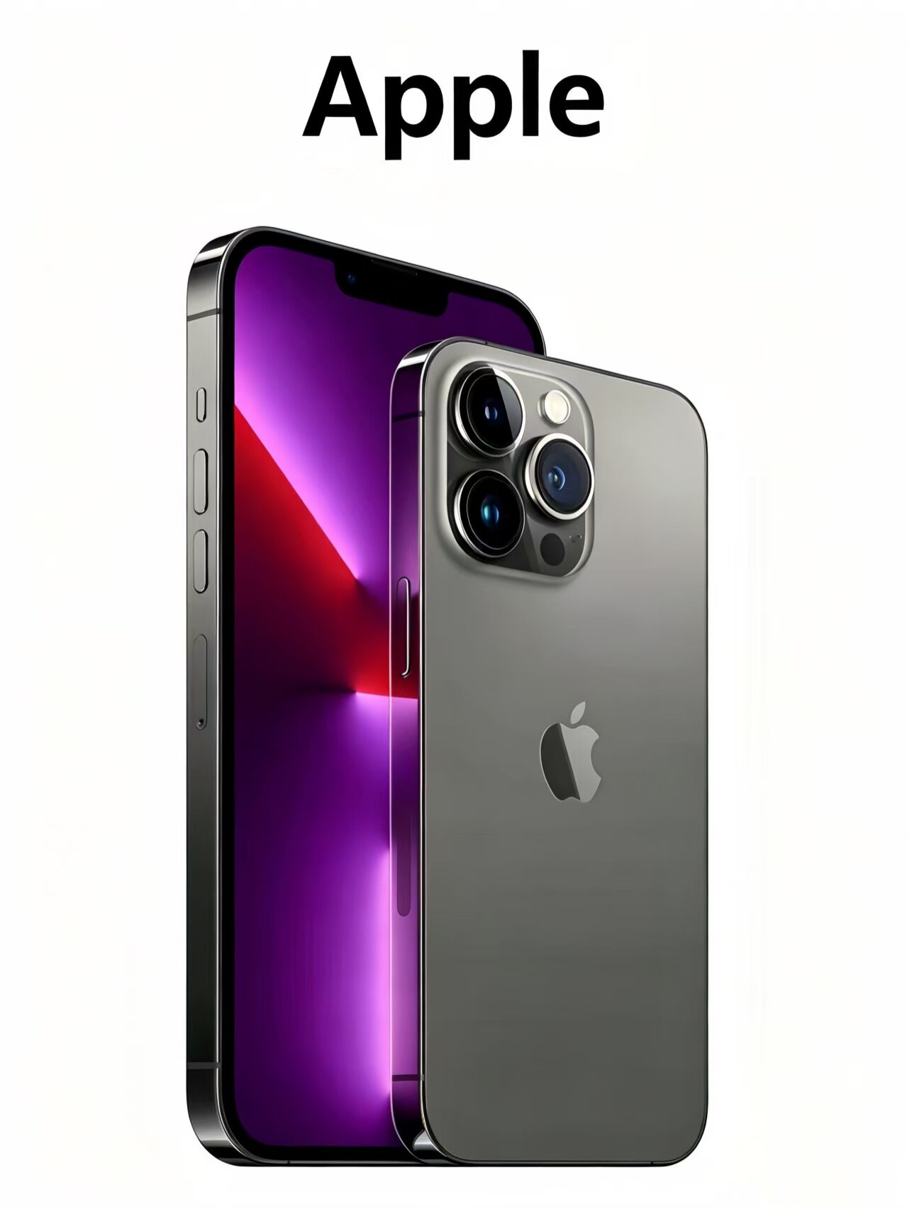 Смартфон Apple iPhone 13por 256 ГБ, экран 6.1 дюйма, Высокопроизводительный， SIM+SIM, black