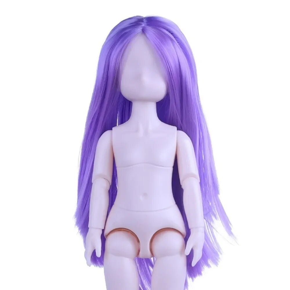 Голова для пересадки волос куклы BJD 1/6 Purple head-body
