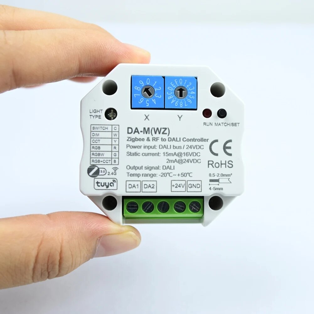 Контроллер-диммер Tuya WiFi Zigbee для DALI конвертера DC 24V RGB CCT