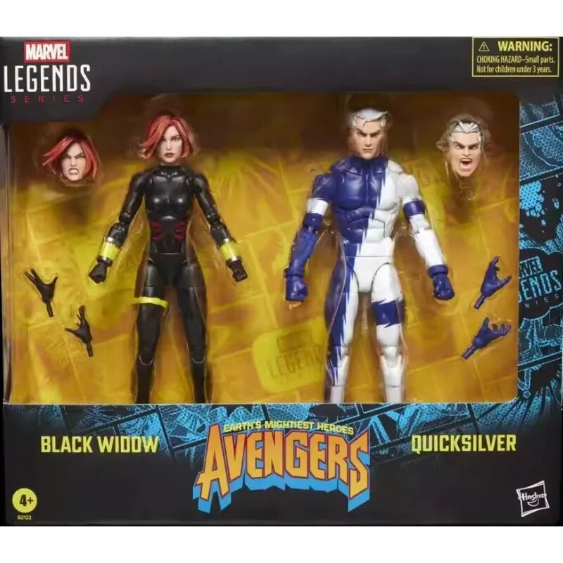 В наличии: Новые коллекционные фигурки Hasbro Marvel Legends Black Widow и Quicksilver из серии Avengers, 6 дюймов