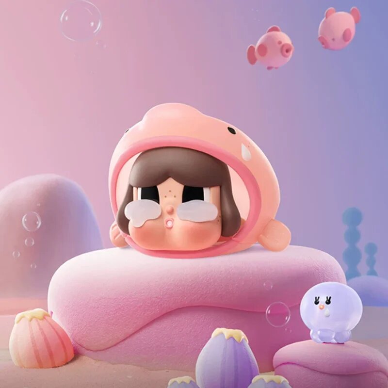 POP MART CRYBABY Розовая фигурка The Blob Fish