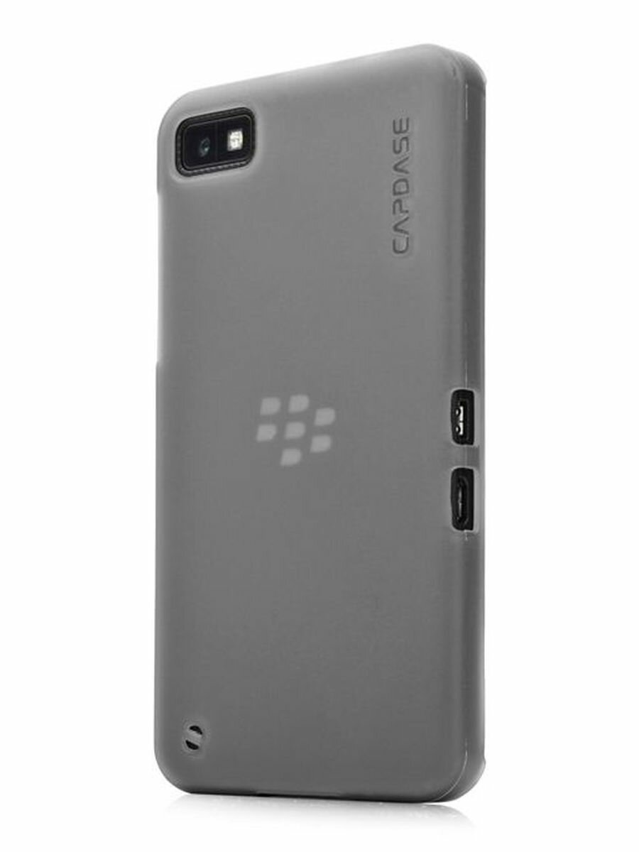 Чехол накладка Soft jacket Xpose BlackBerry Z30, прозрачный серый