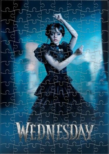Пазл MIGOM детям принт А4 "Уэнсдэй, Wednesday" - WD0010
