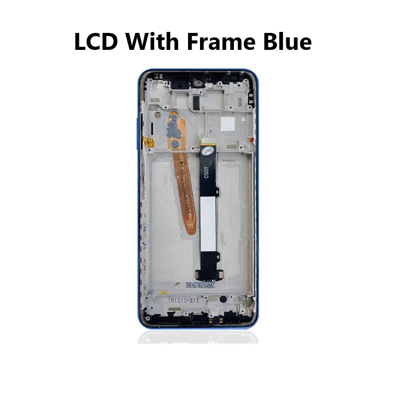 ЖК-дисплей с сенсорным экраном для Xiaomi POCO X3 Pro MZB07Z0IN M2102J20SG, X3 Pro W Frame Blue