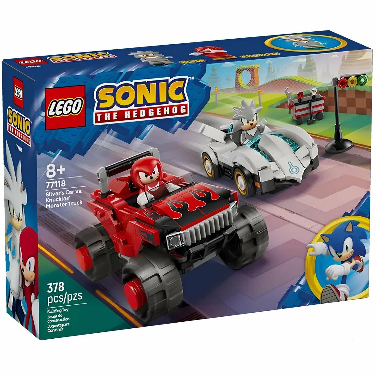 Конструктор LEGO Sonic the Hedgehog 77118 Машина Сильвера против монстр-трака Наклза