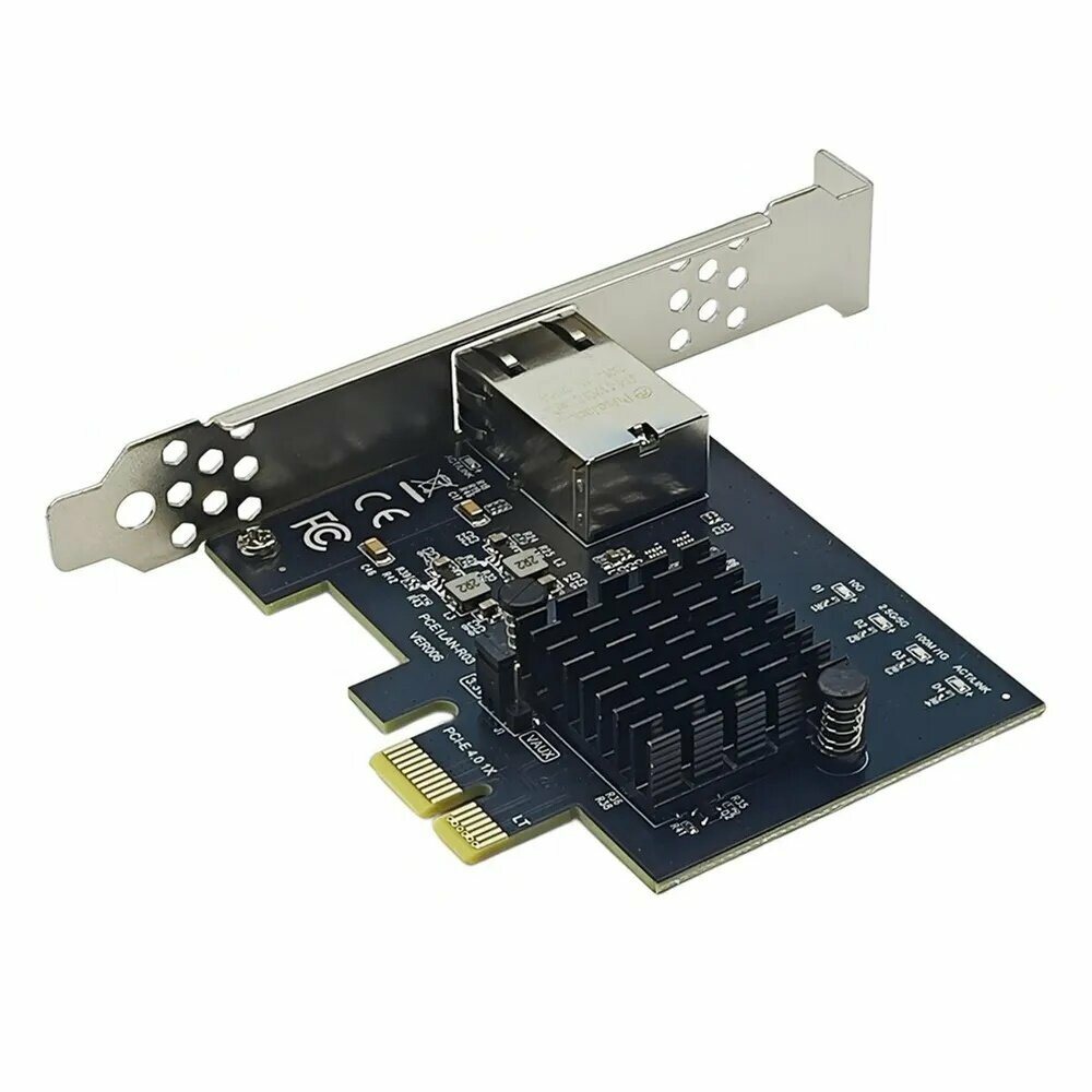 Сетевая Карта 10 Гбит/С RTL8127AT PCIe 4.0 X1 На RJ45 LAN С Поддержкой PXE