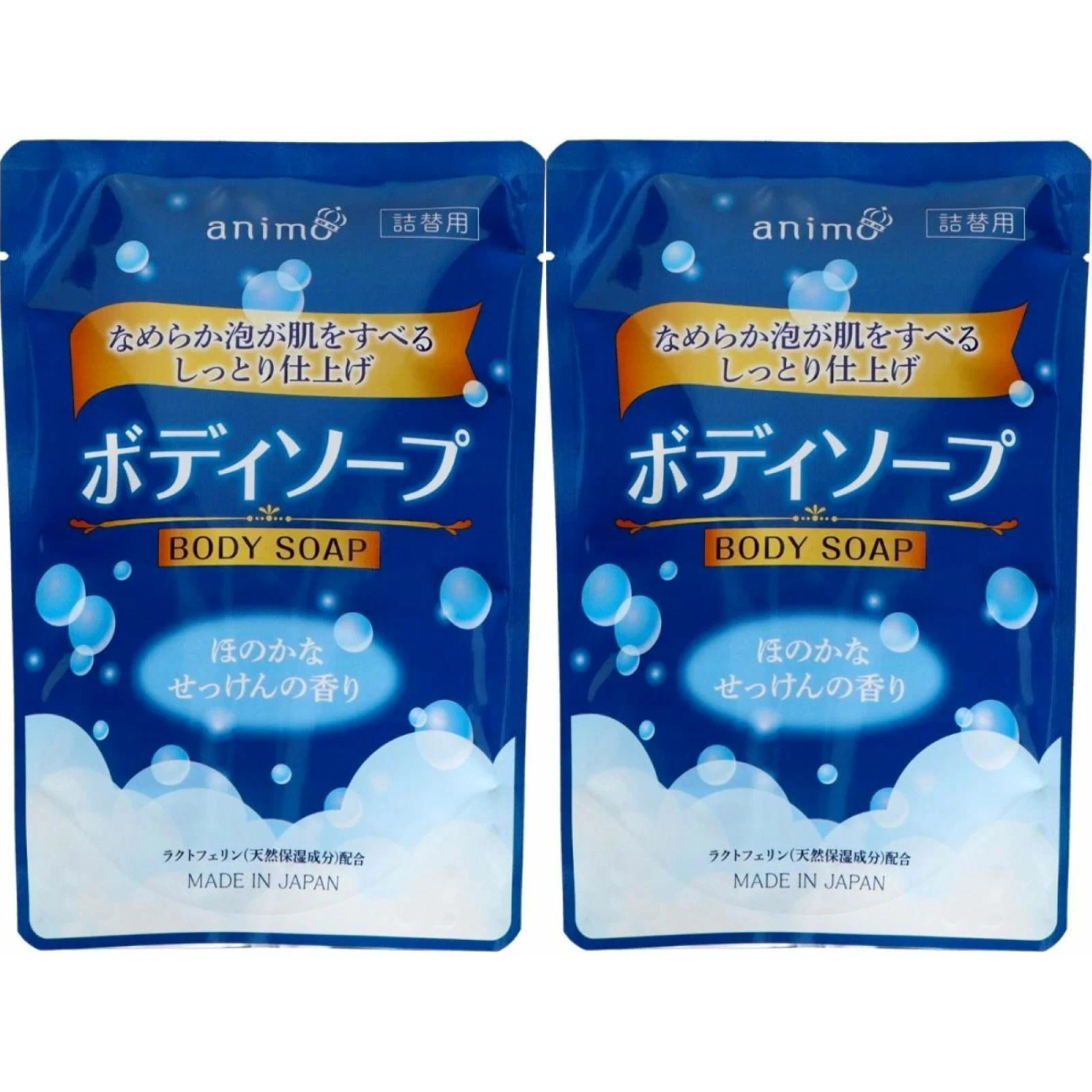 Жидкое мыло Rocket Soap Animo Body Soap для тела, с увлажняющими компонентами, аромат мыла, 340мл, 2шт