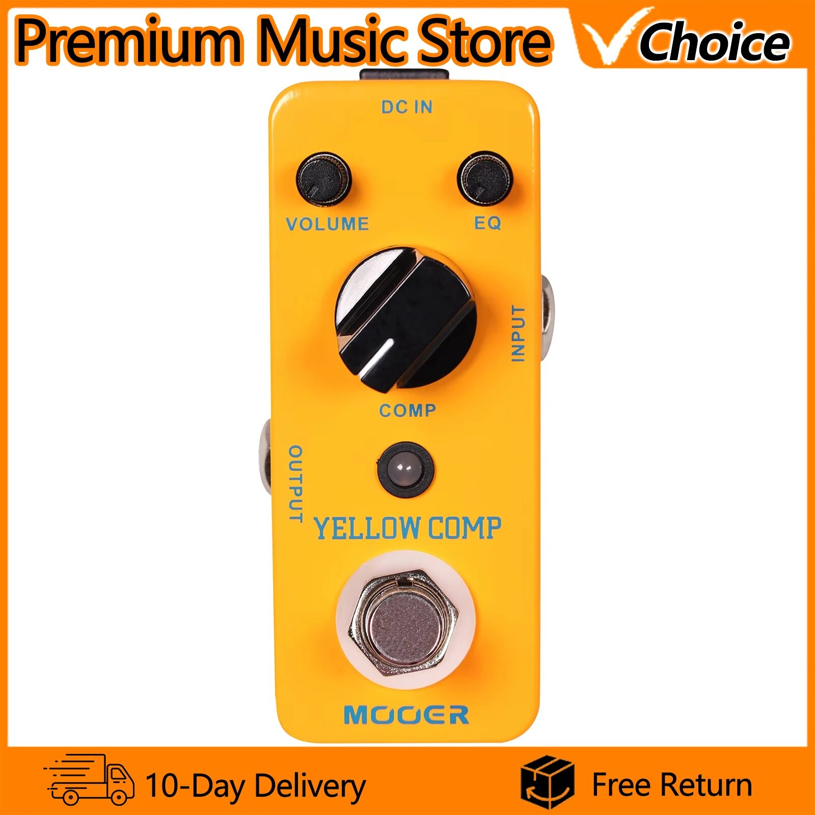 MOOER Yellow Comp Мини-компрессор для гитары