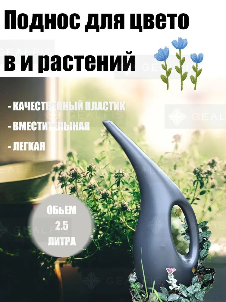 Лейка, 2 л, 1 шт.