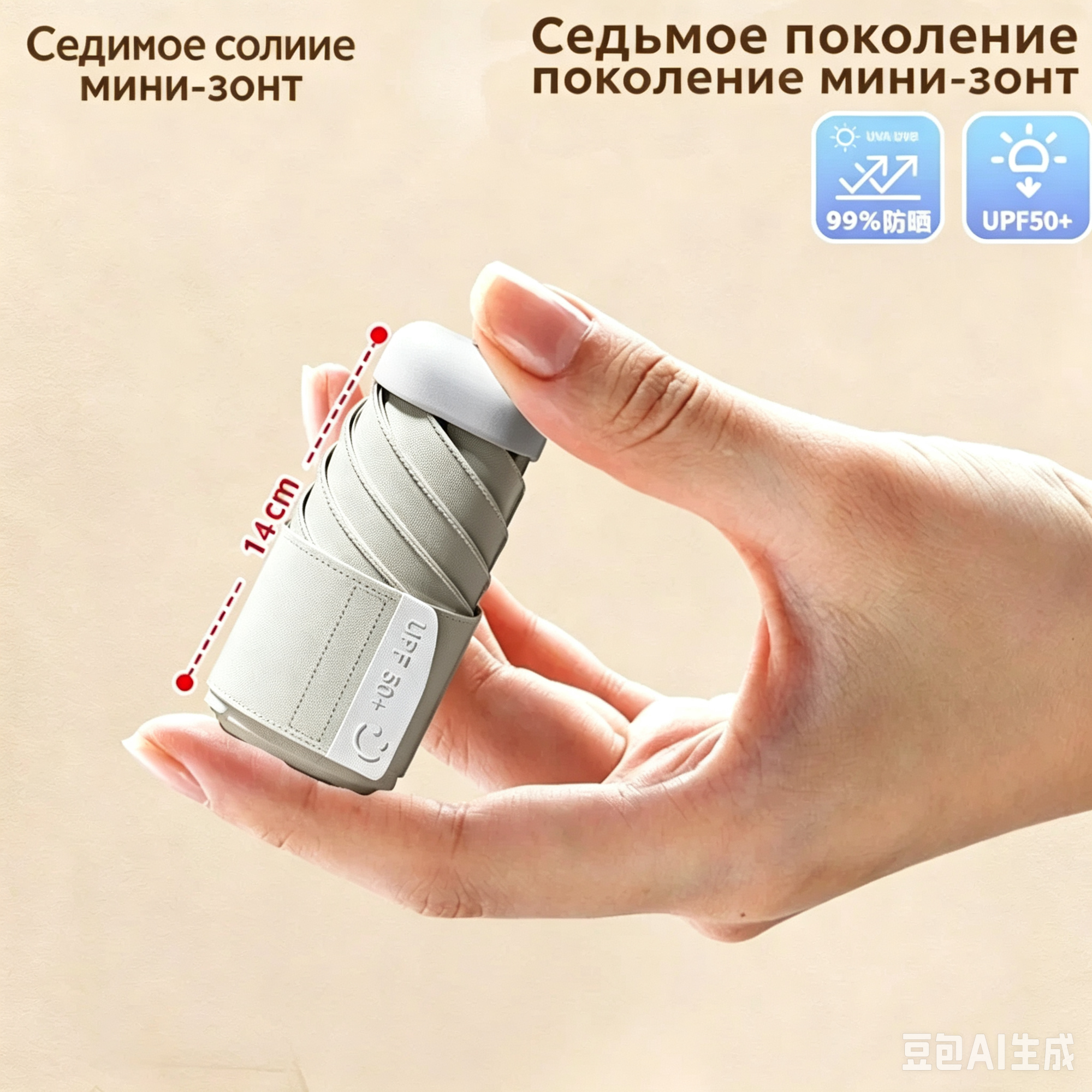 Новый мини-капсульный зонт, солнцезащитный козырек, защита от ультрафиолета, дождя и солнца двойного назначения