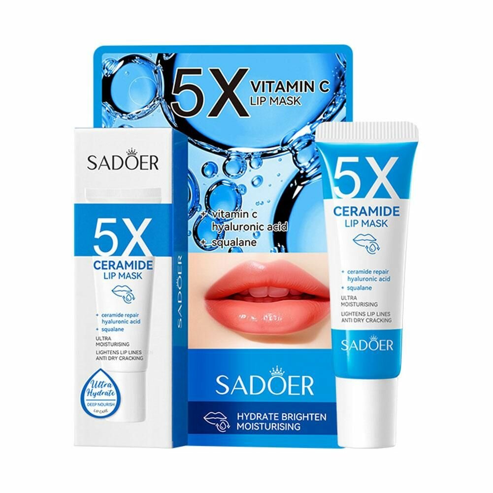 SADOER Увлажняющая зимняя маска для губ с ниацинамидом,45g