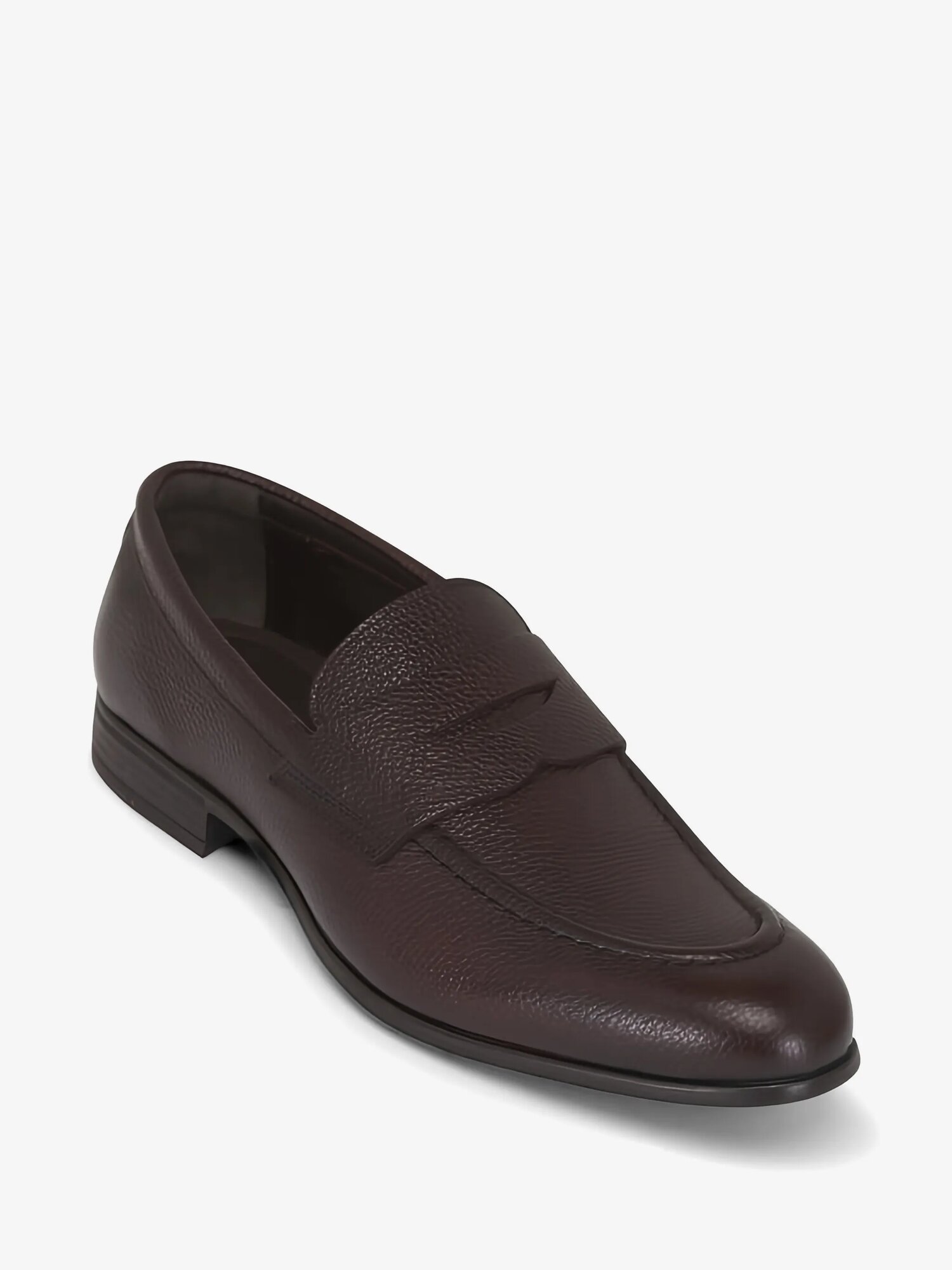 Лоферы G. BROWN Round-toe leather loafers, размер 10.5, коричневый — фото 1